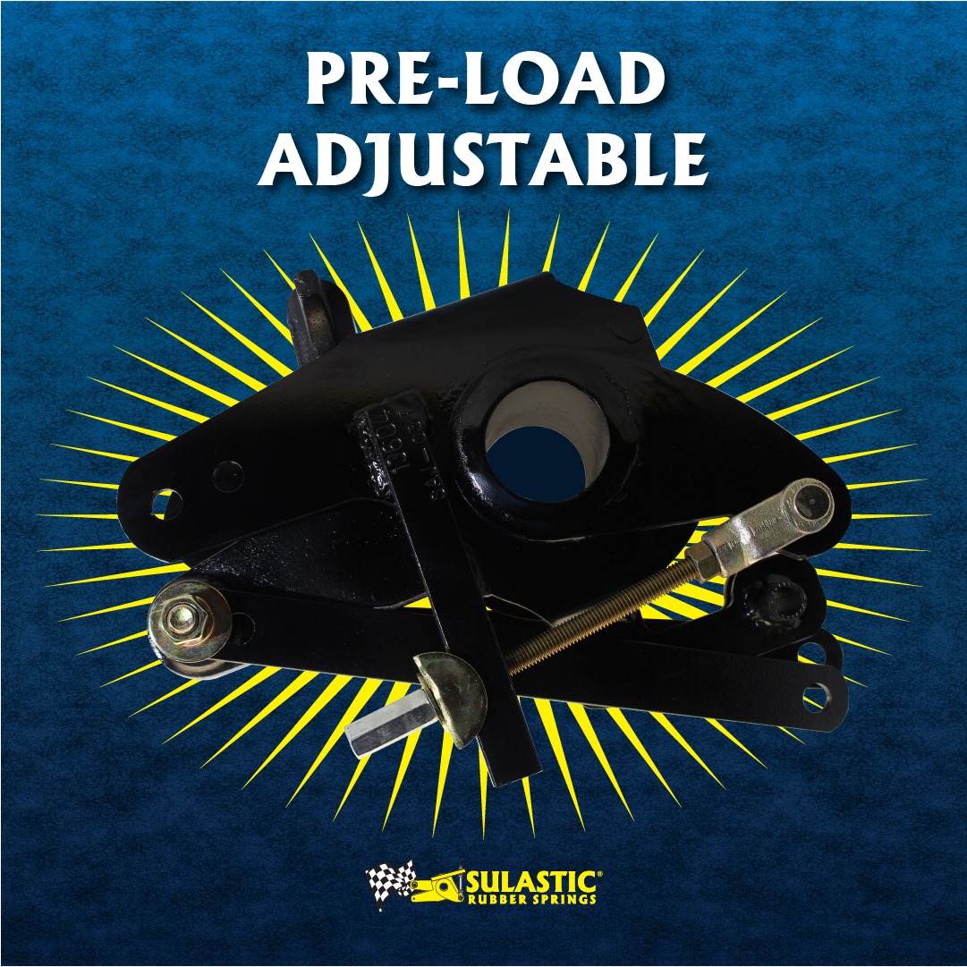 Sulastic Shackles. Sulastic Rubber Springs